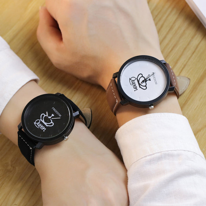 Matching King Queen Freedom Watch Set for Couples – Gullei