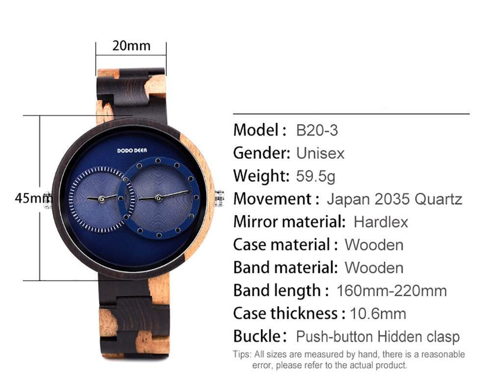 Matching Dual Dial Couple Watch Set Gmt Birthday Gift – Gullei