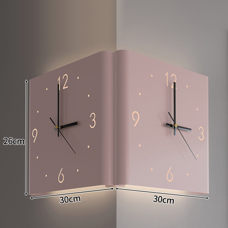 Corner LED Wall Clock - Modern Double Sided Luminous Decor | Gullei™