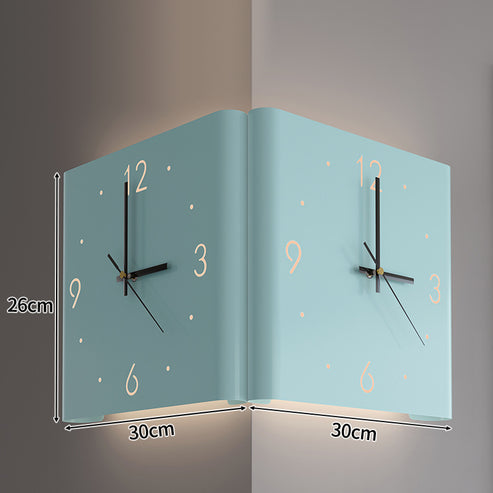 Corner LED Wall Clock - Modern Double Sided Luminous Decor | Gullei™