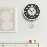 Gullei Pendulum Analog Silent Wall Deco Clock for Livingroom/Bedroom