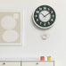 Gullei Pendulum Analog Silent Wall Deco Clock for Livingroom/Bedroom