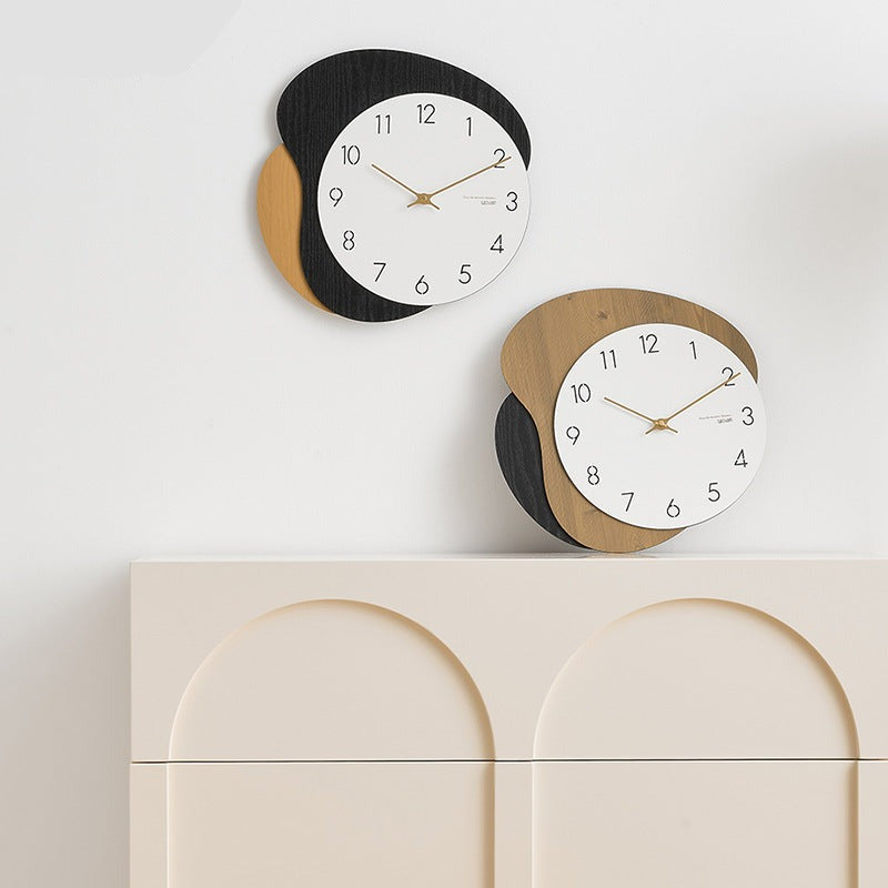 Modern Odd Shaped Analog Silent Clock for Livingroom/Bedroom - Gullei