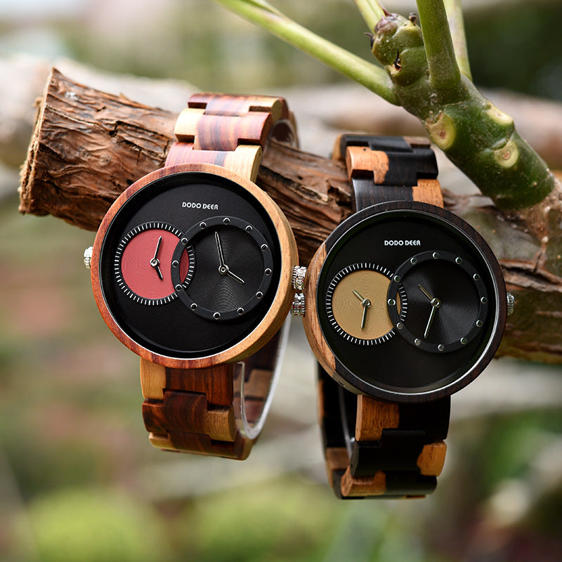 Matching Dual Dial Couple Watch Set Gmt Birthday Gift – Gullei