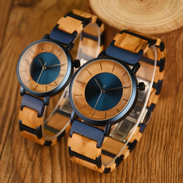 Wooden Couple Watches | Matching Gift Set for 2 | Custom Engraved ...