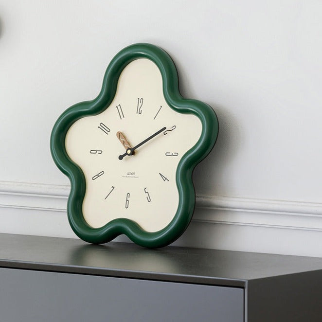 Cute Flower Pendulum Clock | Silent Non Ticking Wall Decor – Gullei