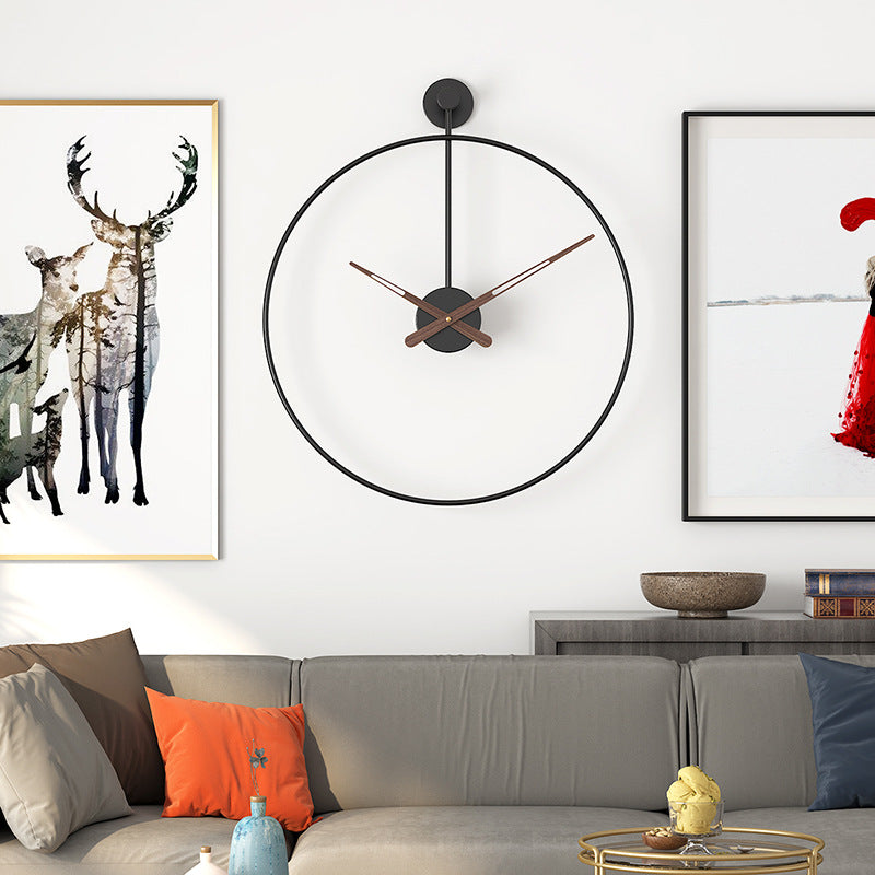Simple Modern Large Wall Clock | Silent Sweep | Minimalist Iron Design ...