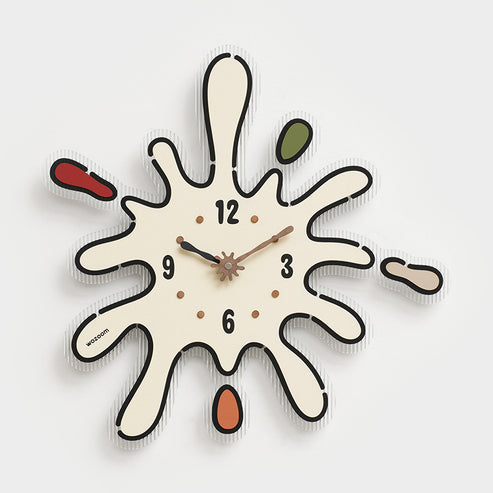 Odd Shaped Analog Silent Wall Clock for Livingroom/Bedroom - Gullei