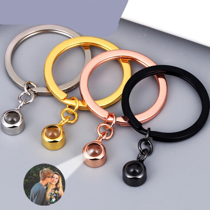 Custom Photo Projection Keychain | Personalized Gift | Gullei®
