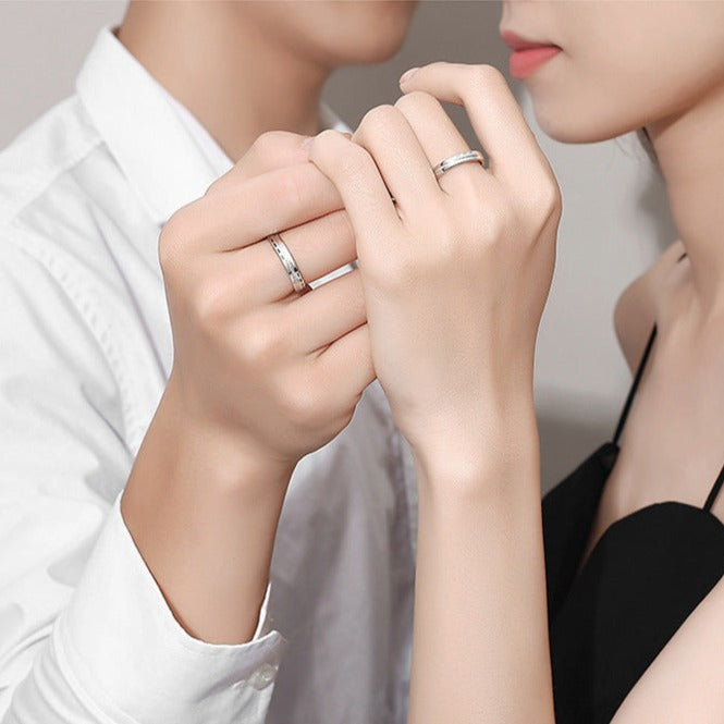 Custom Romantic Morse Code Promise Rings for Couples – Gullei