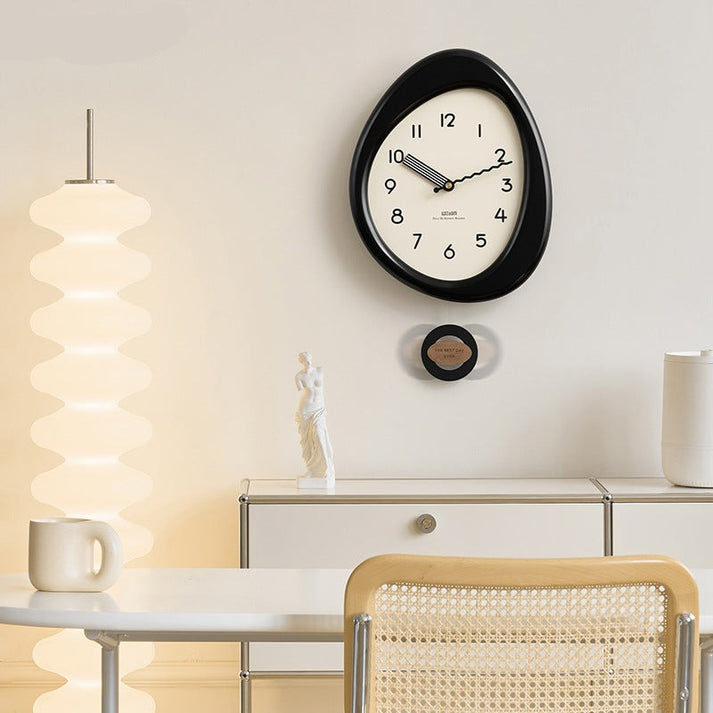 Odd Shaped Pendulum Analog Wall Clock for Livingroom/Bedroom - Gullei