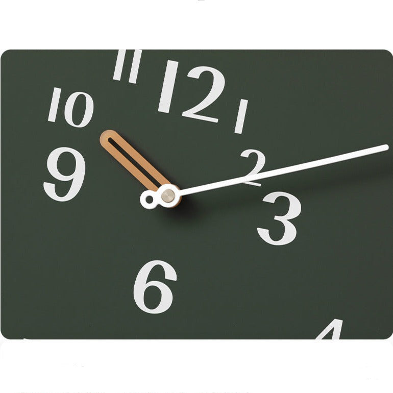 Modern Square Pendulum Silent Wall Clock for Livingroom/Bedroom - Gullei