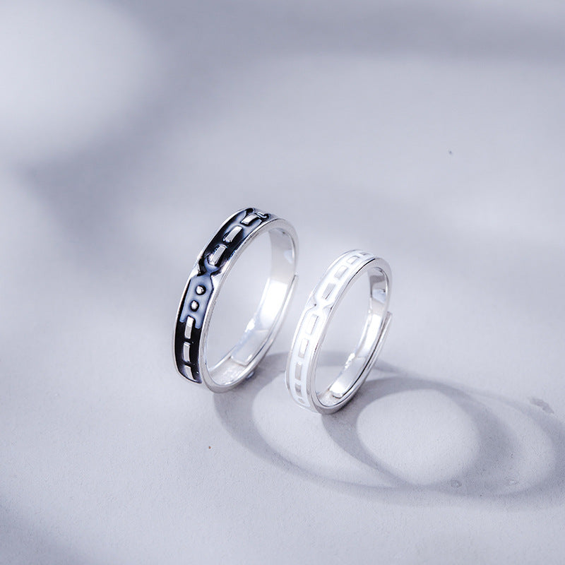 Custom Romantic Morse Code Promise Rings for Couples – Gullei