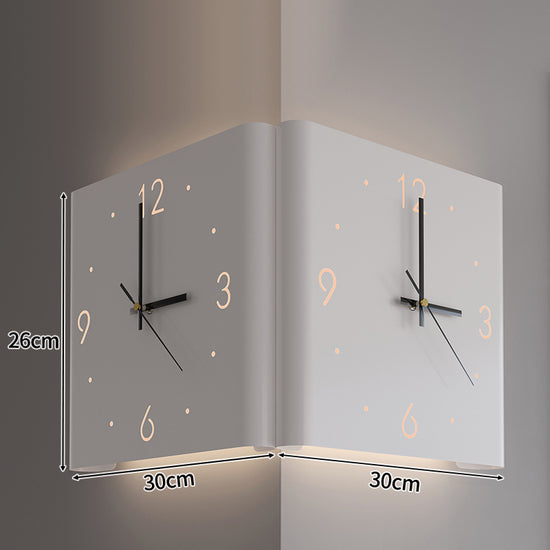 Corner LED Wall Clock - Modern Double Sided Luminous Decor | Gullei™