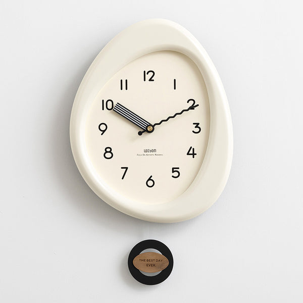 Odd Shaped Pendulum Analog Wall Clock for Livingroom/Bedroom - Gullei